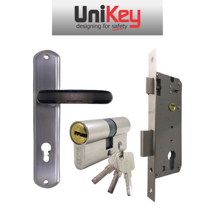 Handle Pintu Set UNIKEY HPS UK 867 ECO SN/CP Gagang Pintu Kunci Pintu ...
