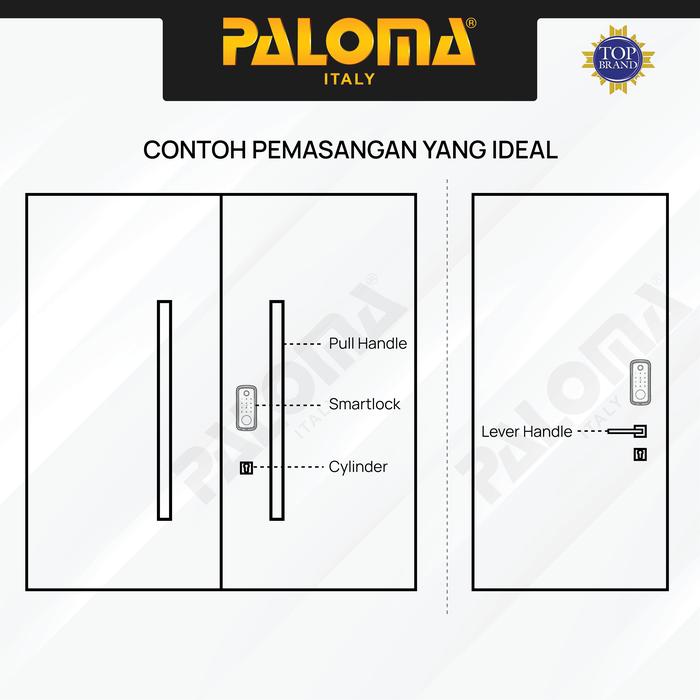 PALOMA Smart Lock Kunci Pintu Digital Deadbolt Smart Door Lock Smart H ...