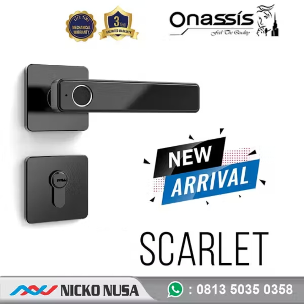 Onassis Digital Smart Lock Scarlet - Nicko Nusa