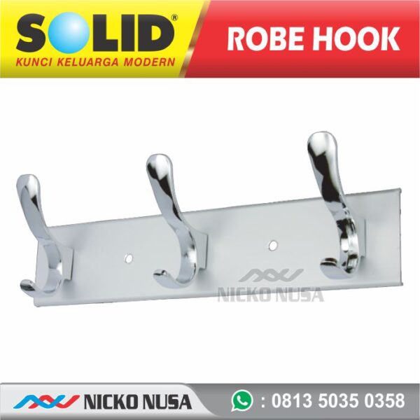 Gantungan Baju SOLID Robe Hook 645 AC + AS - Nicko Nusa