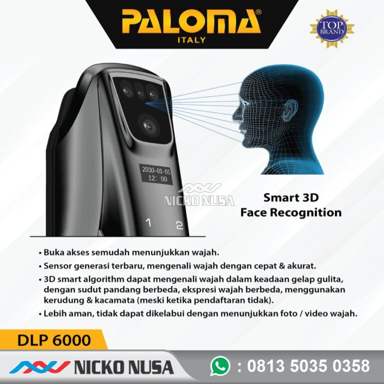 PALOMA DLP 6000 Smart Digital Lock with Face Recognition